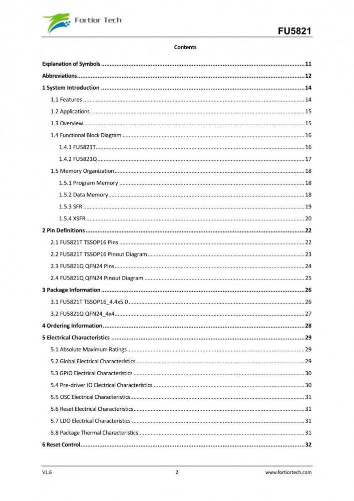 FU5821Q datasheet preview page 2