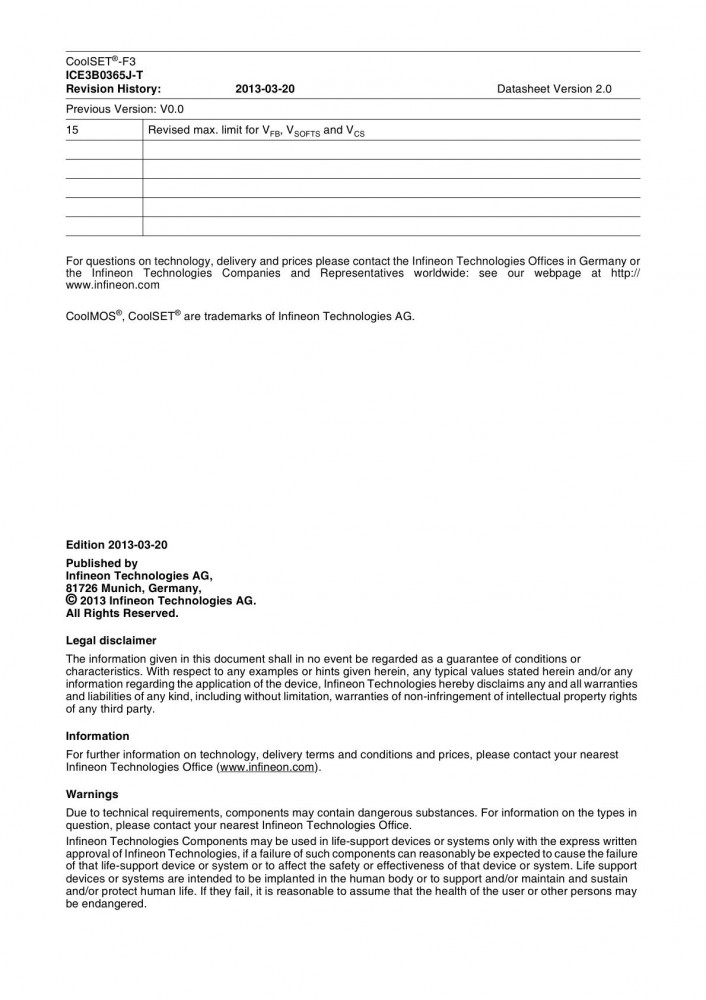 ICE3B0365J-T datasheet page 2