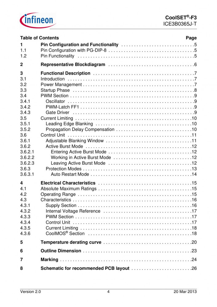 ICE3B0365J-T datasheet page 4