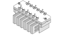 Stacked Multi-Port Connector Tooling