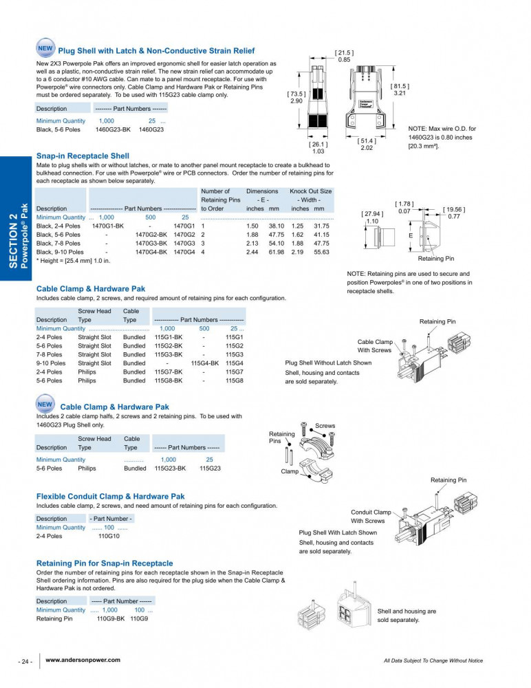 Anderson Power technical document page 5