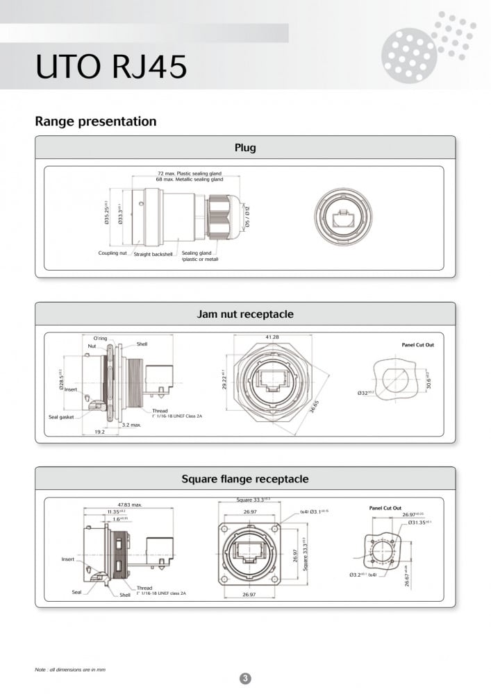 UT0718RJFN technical document page 3