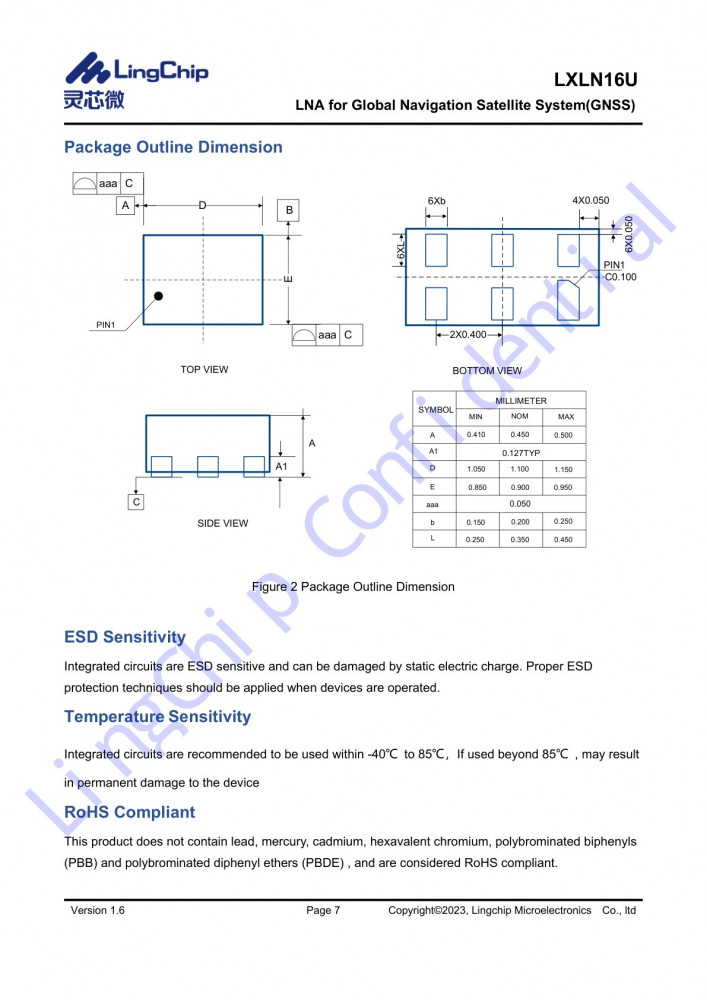 LXLN16U datasheet page 8