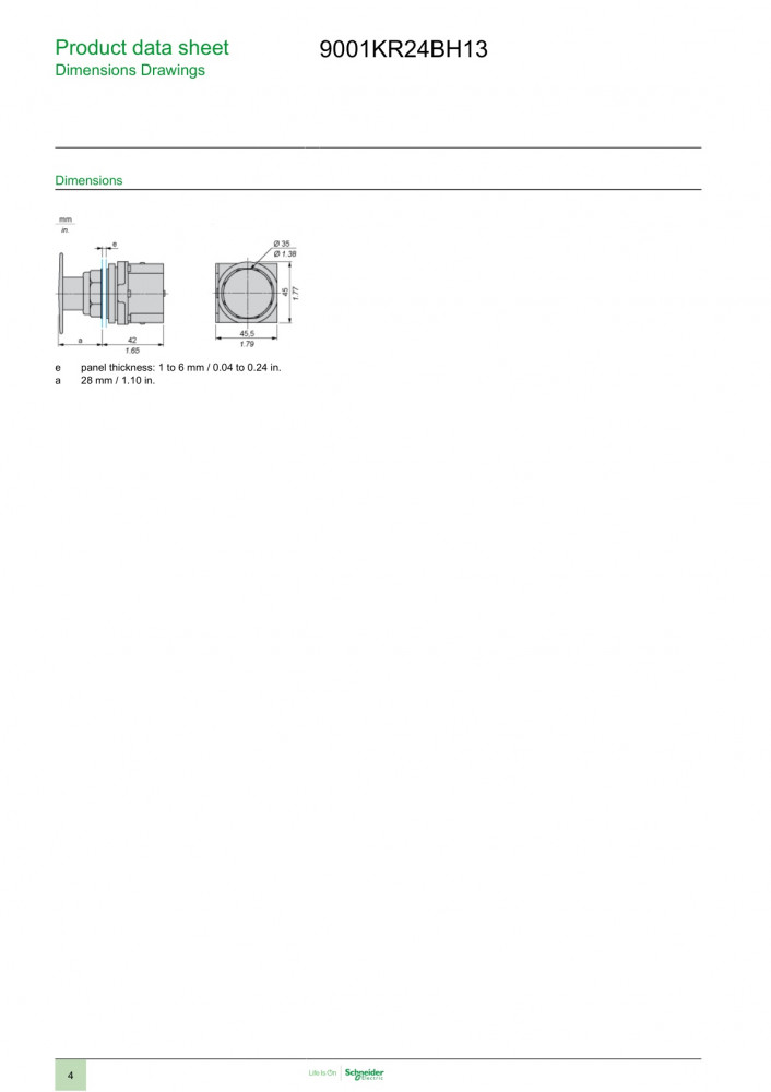 9001KR24BH13 technical document page 4