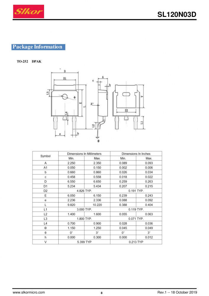 SL120N03D datasheet page 8