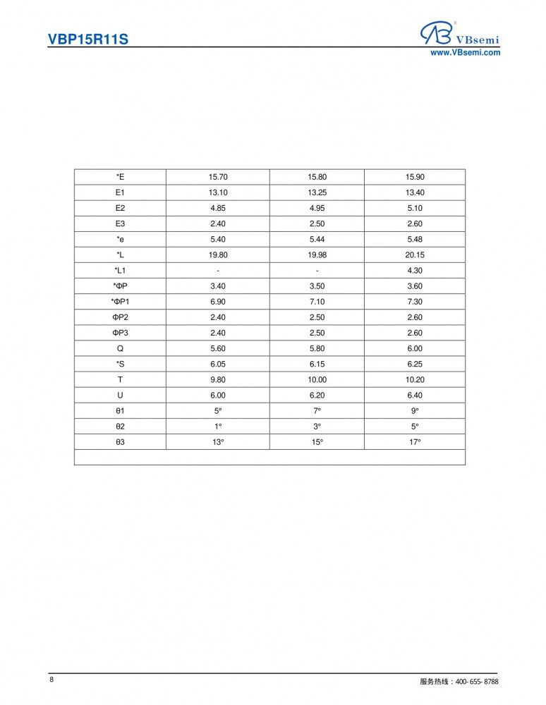 VBP15R11S datasheet page 8