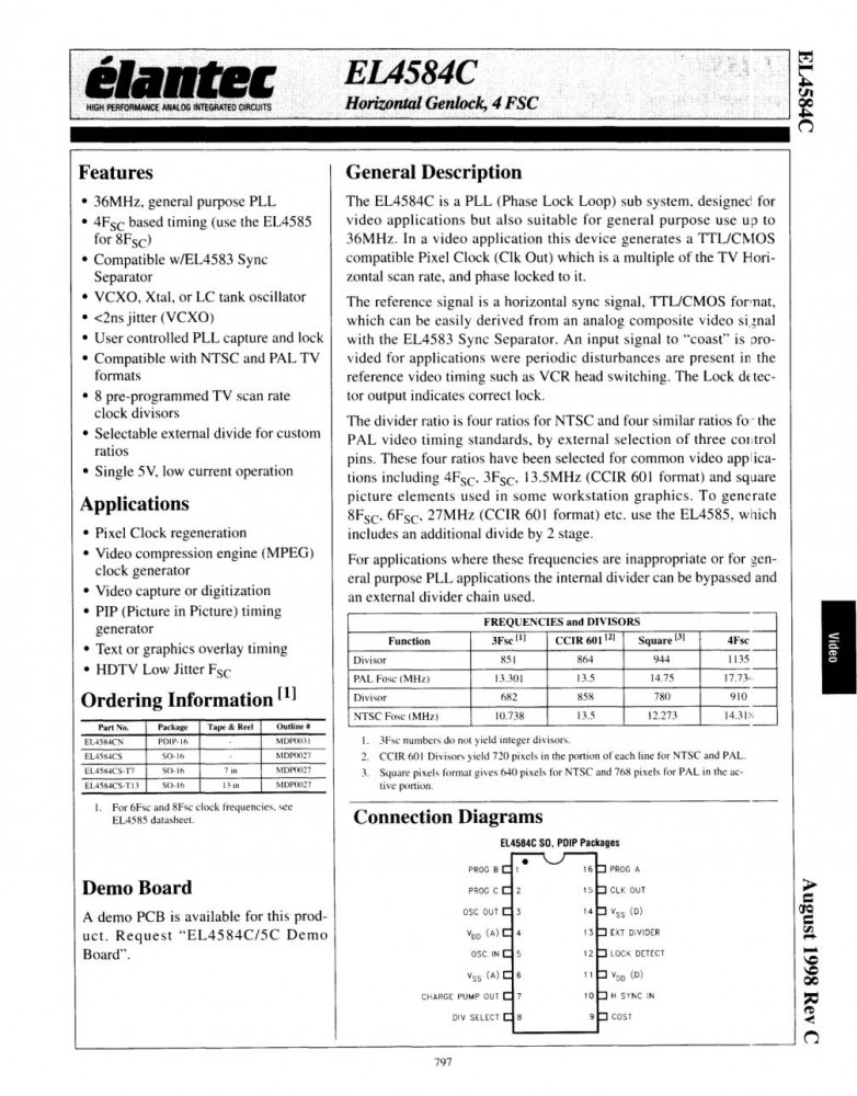 EL4584CS datasheet page 1