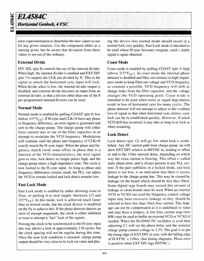 EL4584CS datasheet page 8