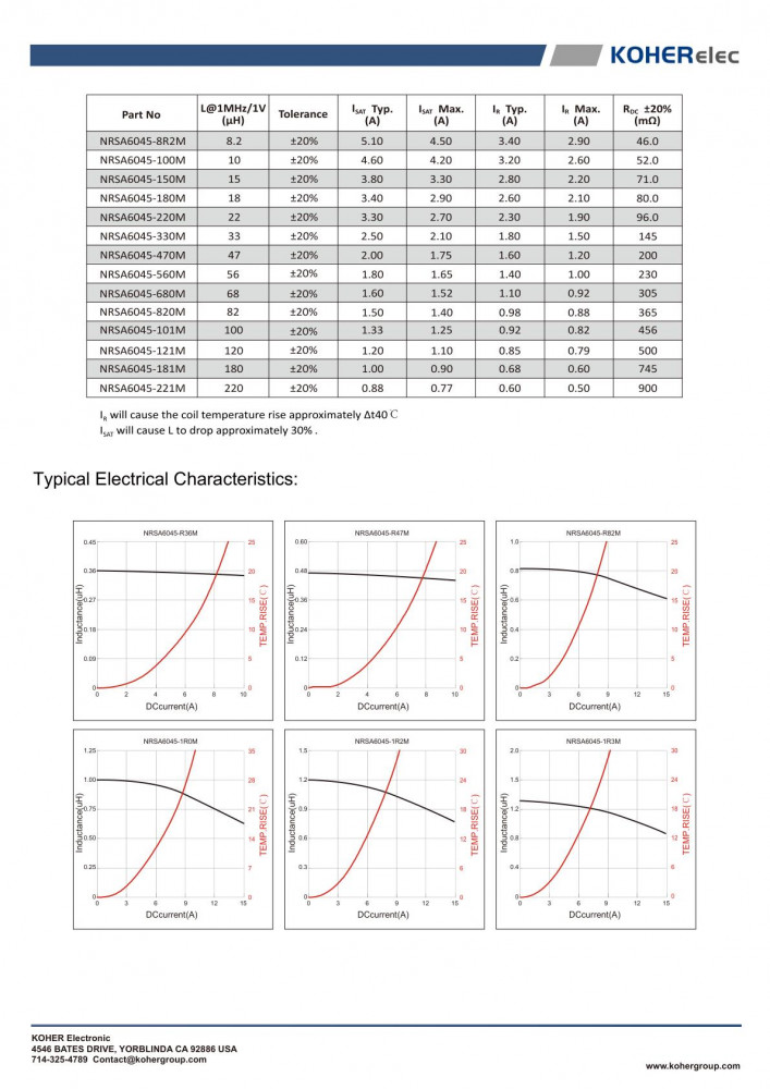 NRSA6045-100M datasheet page 2