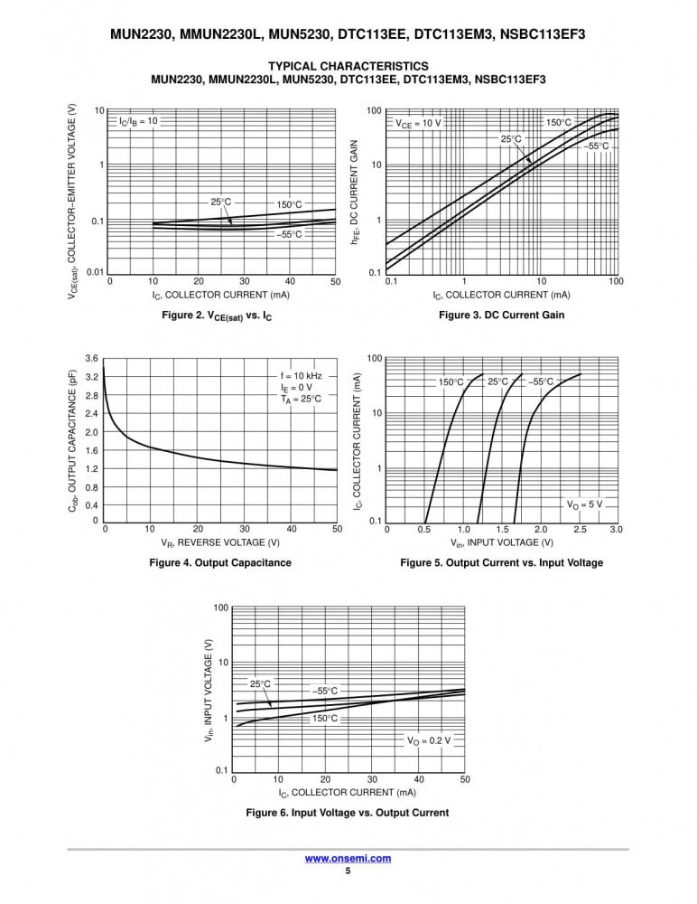 MUN2230T1G datasheet page 5
