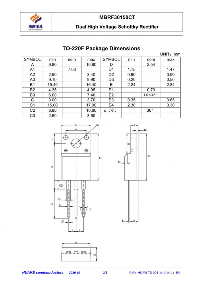 MBRF30150CT datasheet page 3