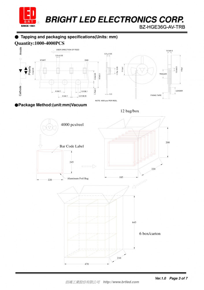 BZ-HGE36G-AV-TRB datasheet page 3