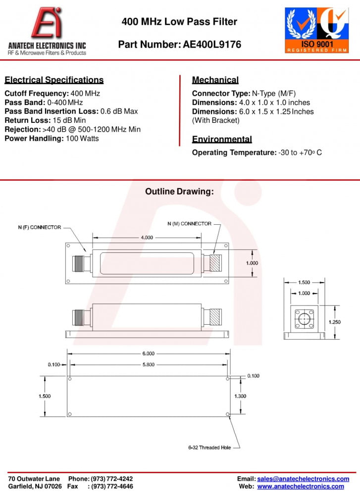 AE400L9176 technical document page 1