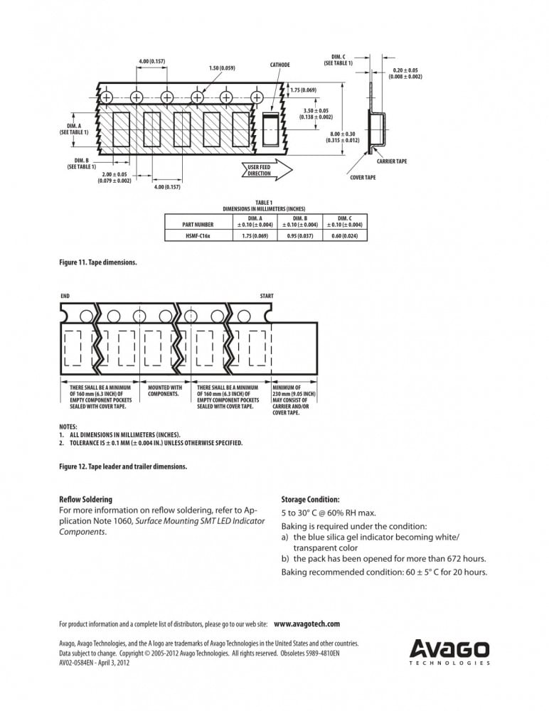 HSMF-C165 datasheet page 8