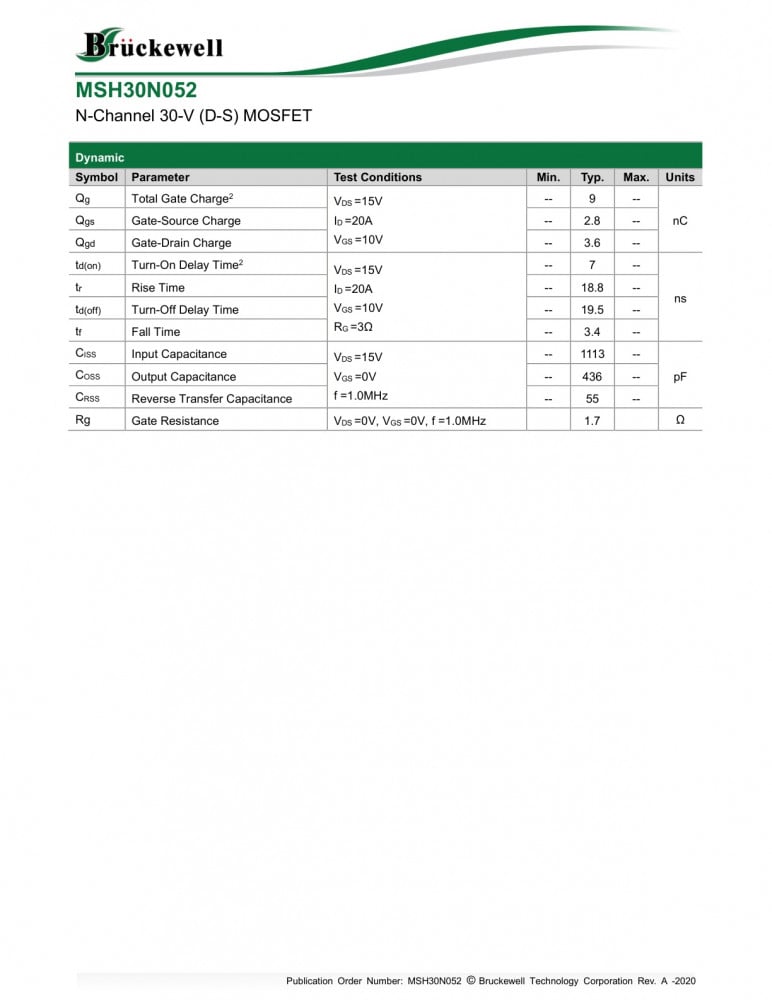MSH30N052 datasheet page 3