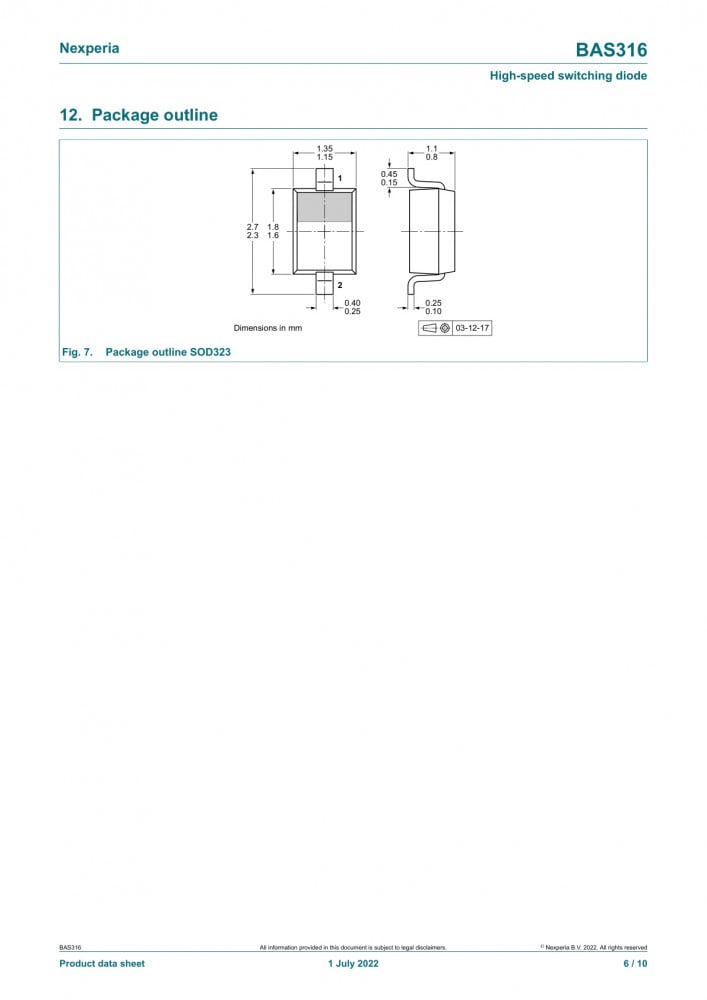 BAS316 datasheet page 6