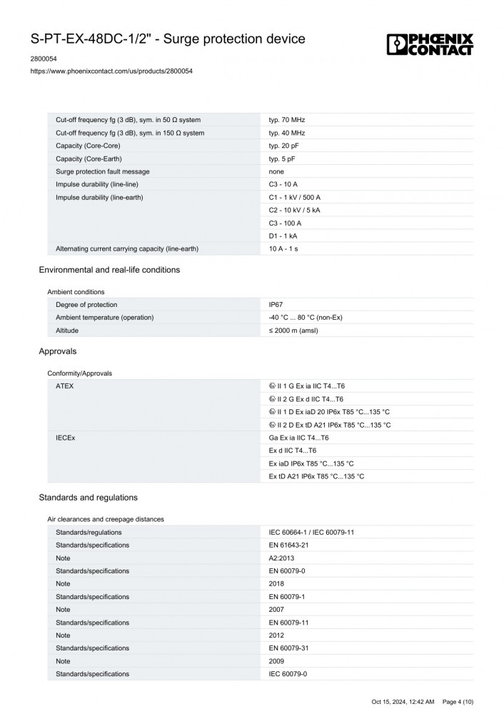 Phoenix Contact 2800054 technical document page 4