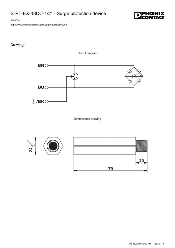 Phoenix Contact 2800054 technical document page 6