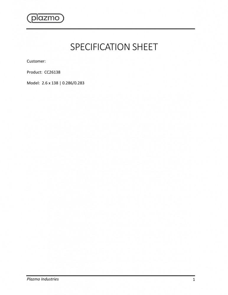 CC26138 technical document page 1