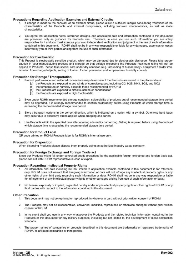 BH1620FVC datasheet page 10