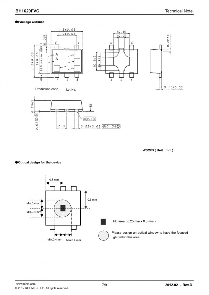 BH1620FVC datasheet page 7