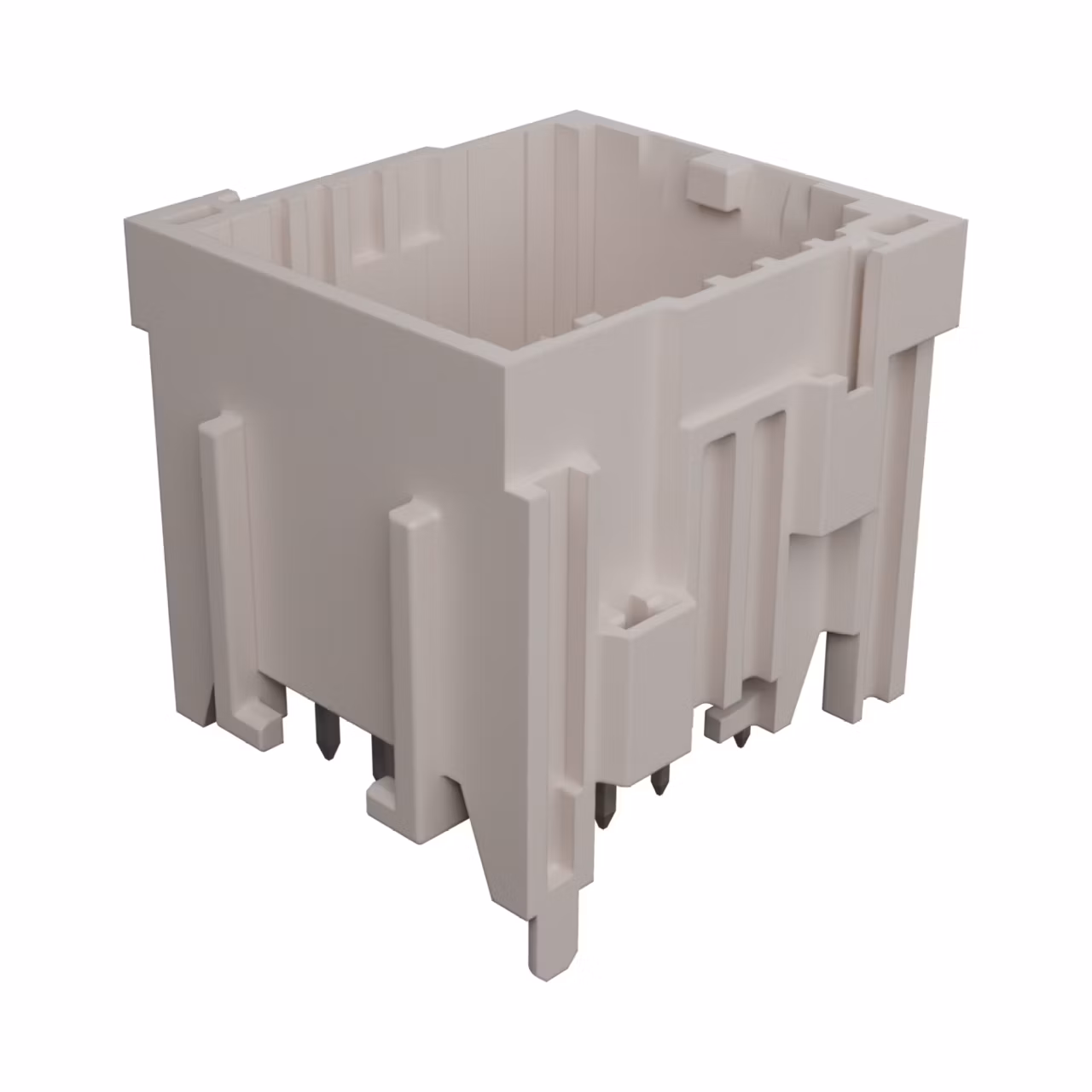 stAK50h Vertical Hybrid Header, 12 Circuits, Key 4, Gray, Tray for sale