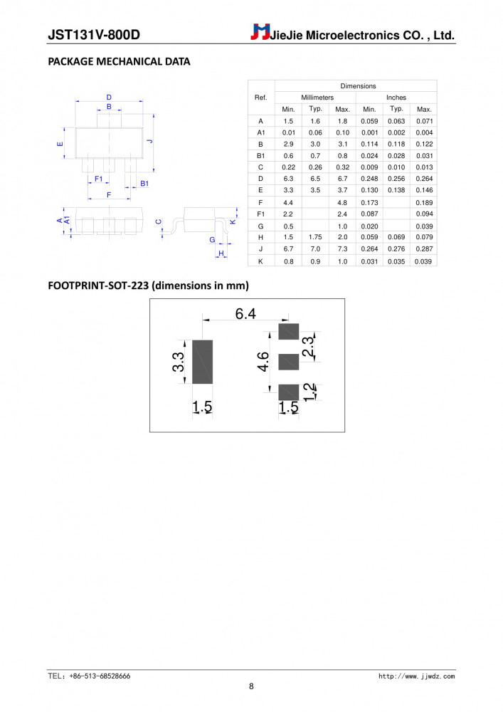 JST131V-800D datasheet page 8