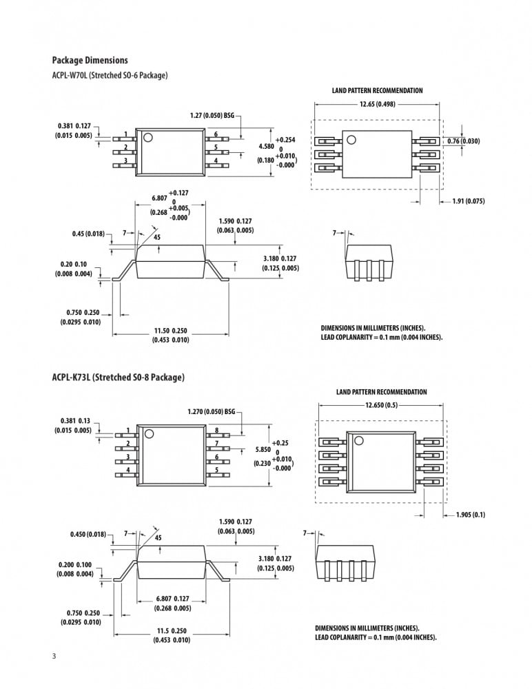 ACPL-K73L-500E datasheet page 3
