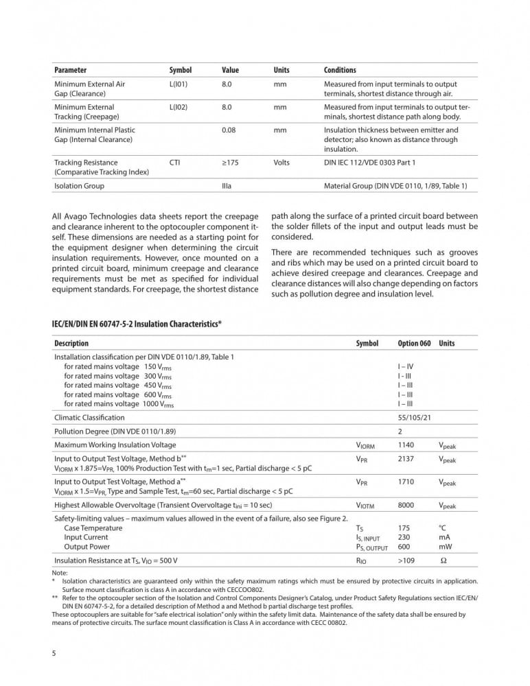 ACPL-K73L-500E datasheet page 5