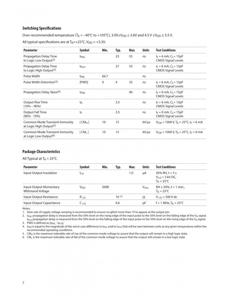 ACPL-K73L-500E datasheet page 7
