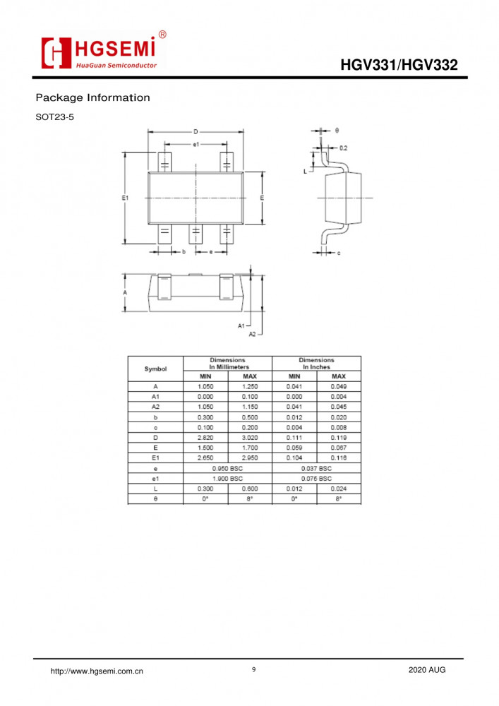 HGV331M5/TR datasheet page 9