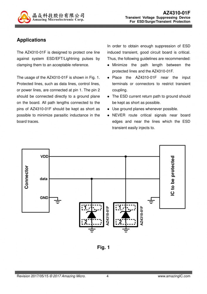 AZ4310-01F datasheet page 4