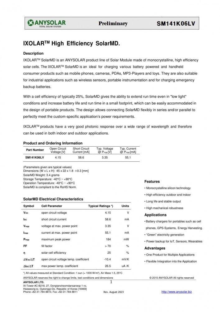 SM141K06LV datasheet page 1