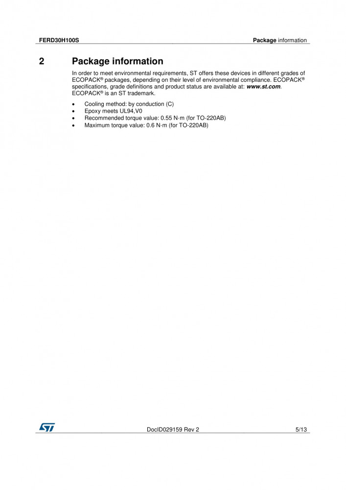 FERD30H100SB-TR datasheet page 5
