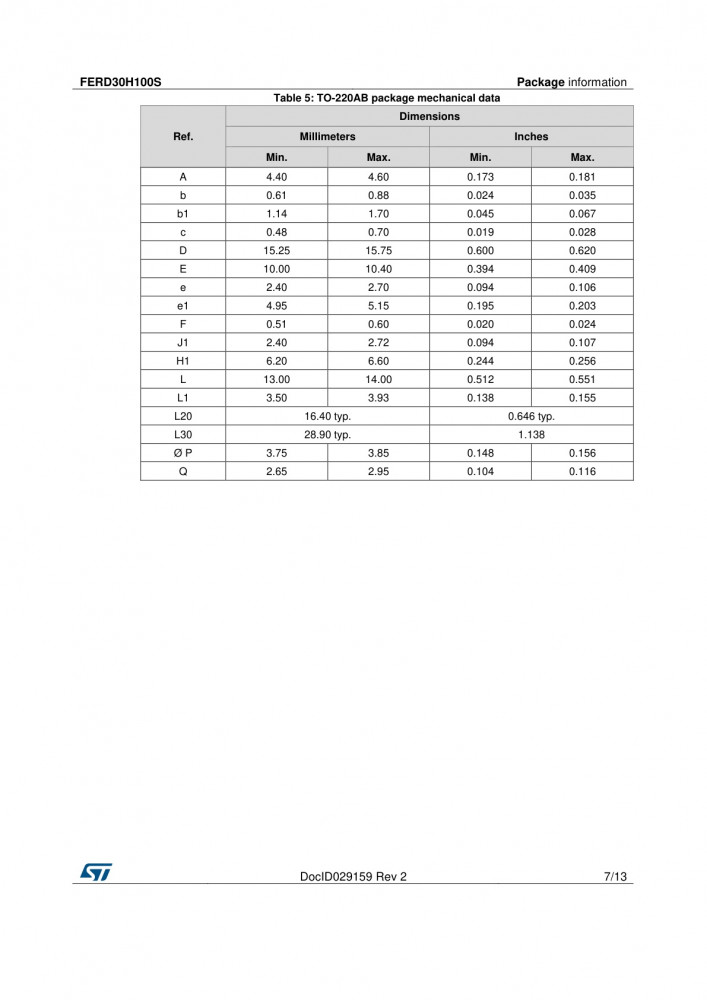 FERD30H100SB-TR datasheet page 7