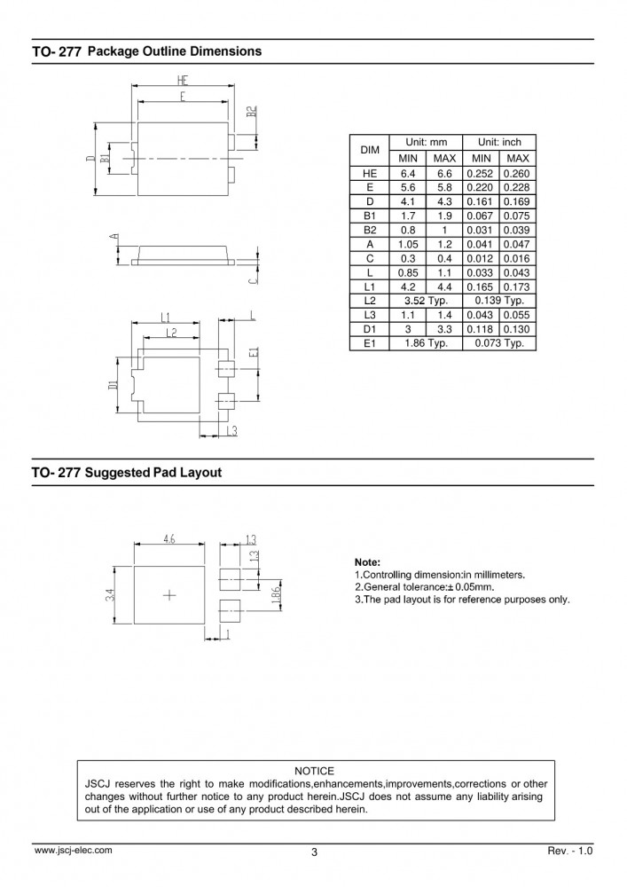 SP1560L datasheet page 3
