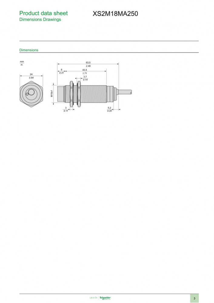 XS2M18MA250 technical document page 3