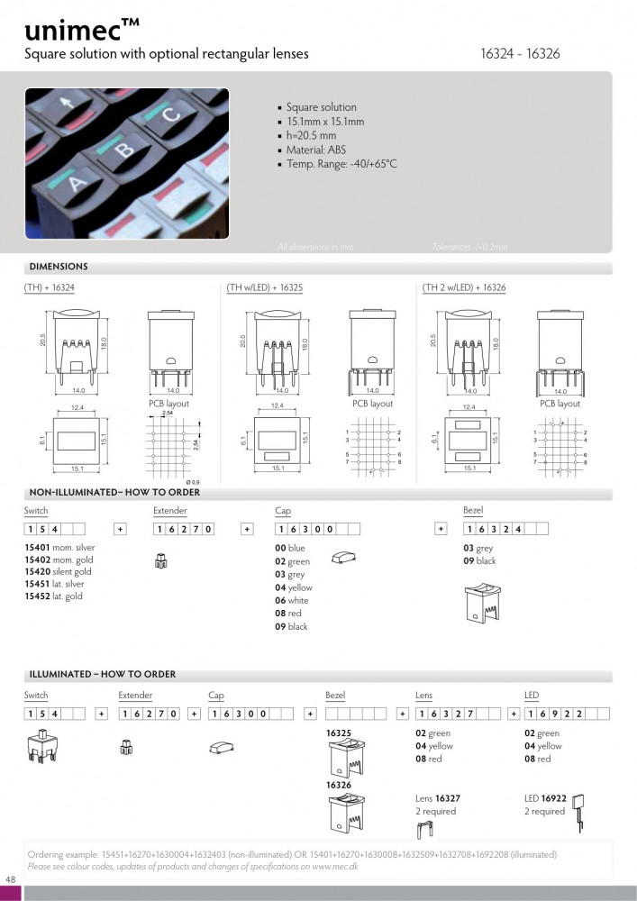 APEM technical document page 3
