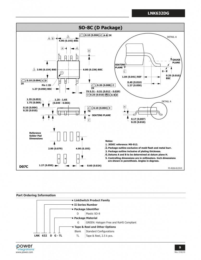 LNK632DG-TL datasheet page 9