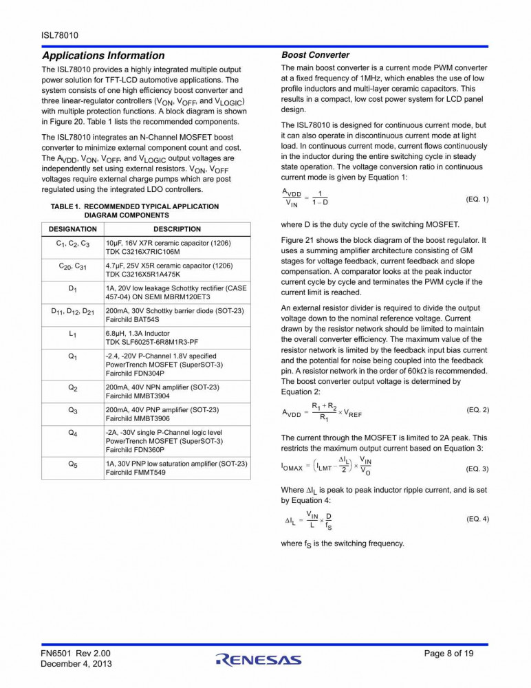 ISL78010ANZ datasheet page 8