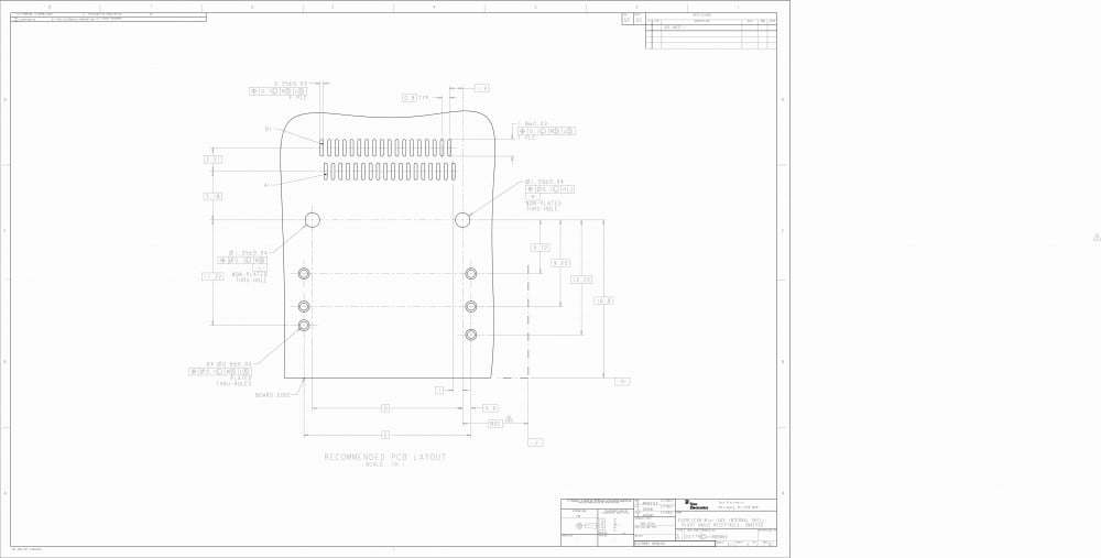 TE Connectivity 1-1888862-6 recommended PCB layout and drawing page 2