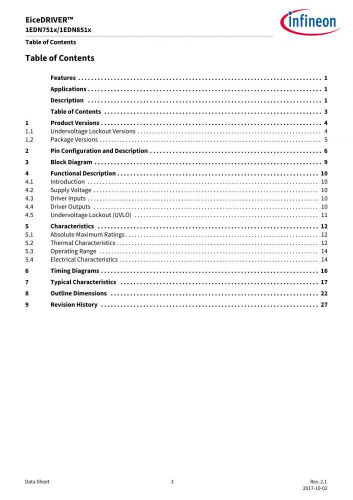 1EDN7512B datasheet page 3