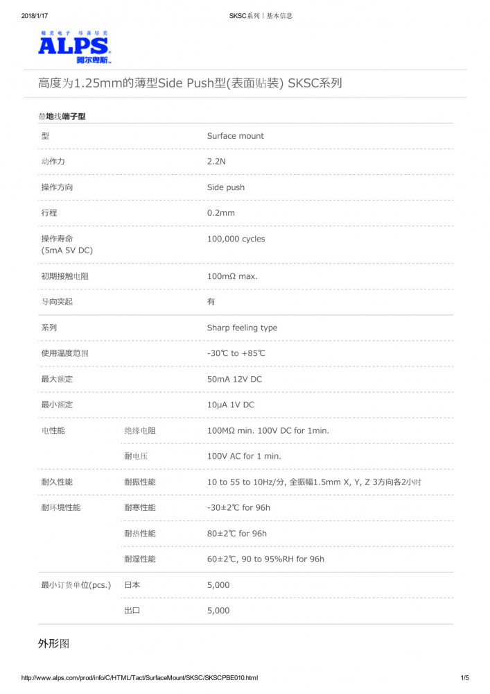 SKSCPBE010 technical document page 1