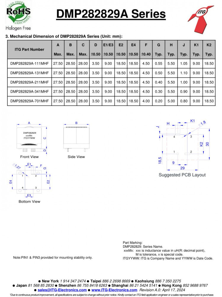 DMP282829A technical document page 2
