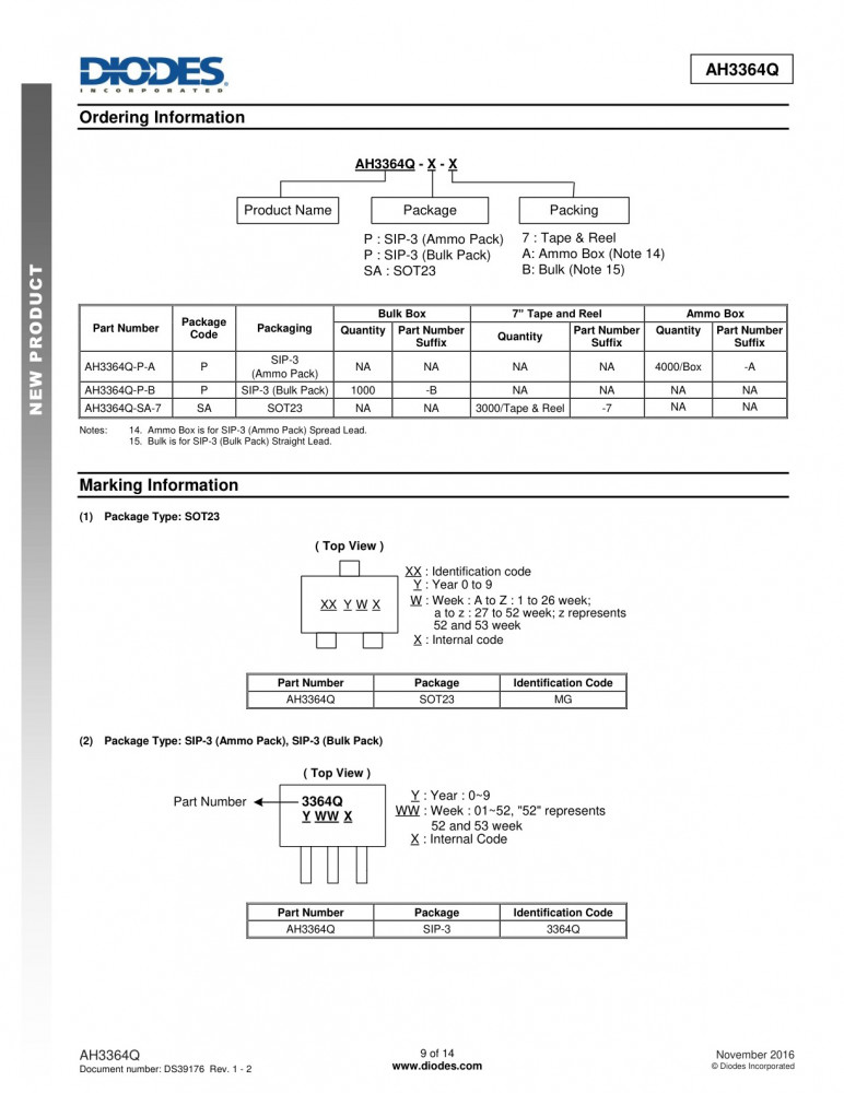 AH3364Q datasheet page 9