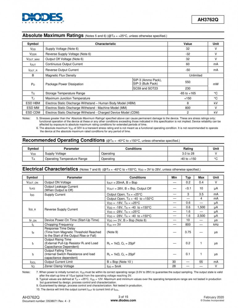 AH3762Q technical document page 3