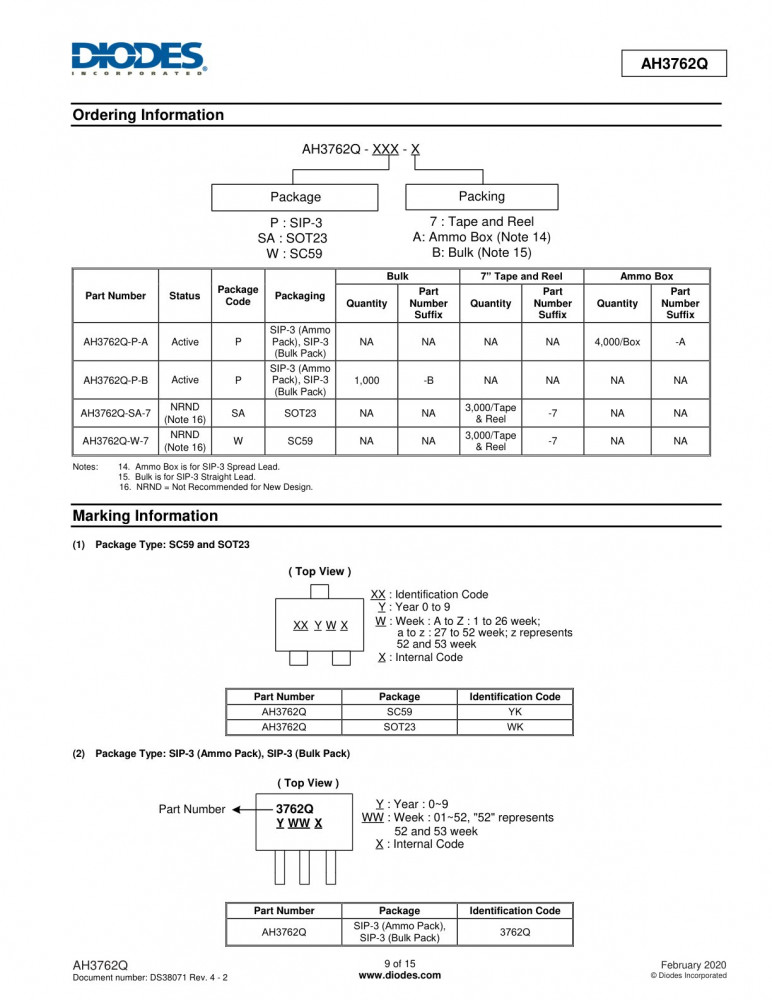 AH3762Q technical document page 9