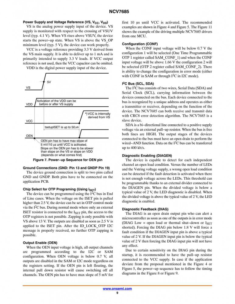 NCV7685 document page 9