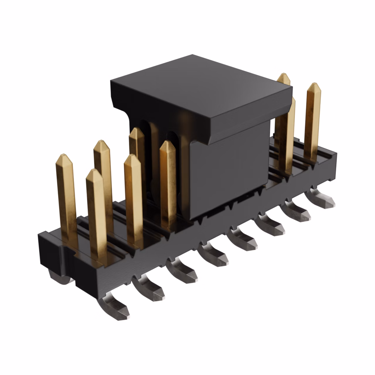 Milli-Grid Header, Vertical, Surface Mount, 16 Circuits, 0.76µm Gold (Au) Plating, Mating Pin Length 3.80mm, Tube, Lead-Free
