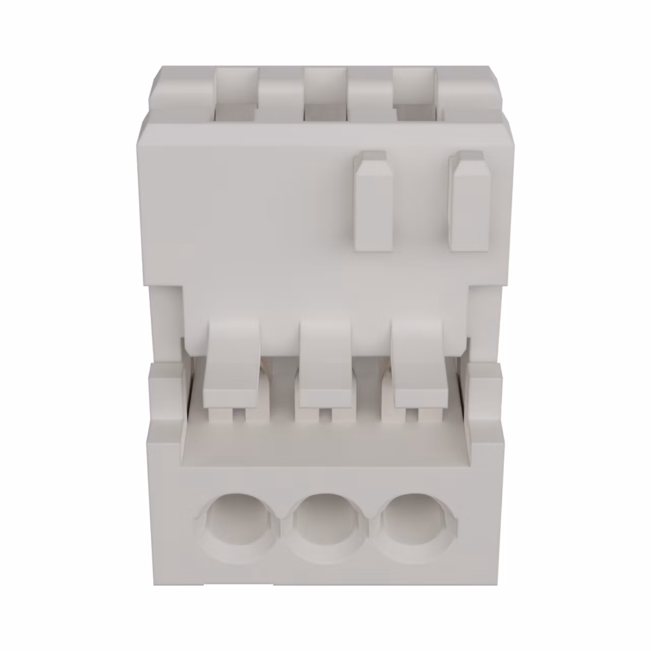 Appli-Mate RAST 2.5 Female Connector, 2.50mm Pitch, 3 Circuits, Positions A & B Removed, Open Endwalls for sale